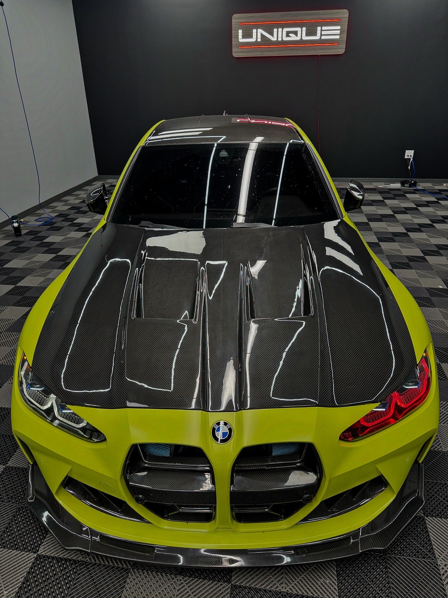 Alpha N Style Carbon Fiber Front Hood - BMW G80 M3 & G82 / G83 M4 ...